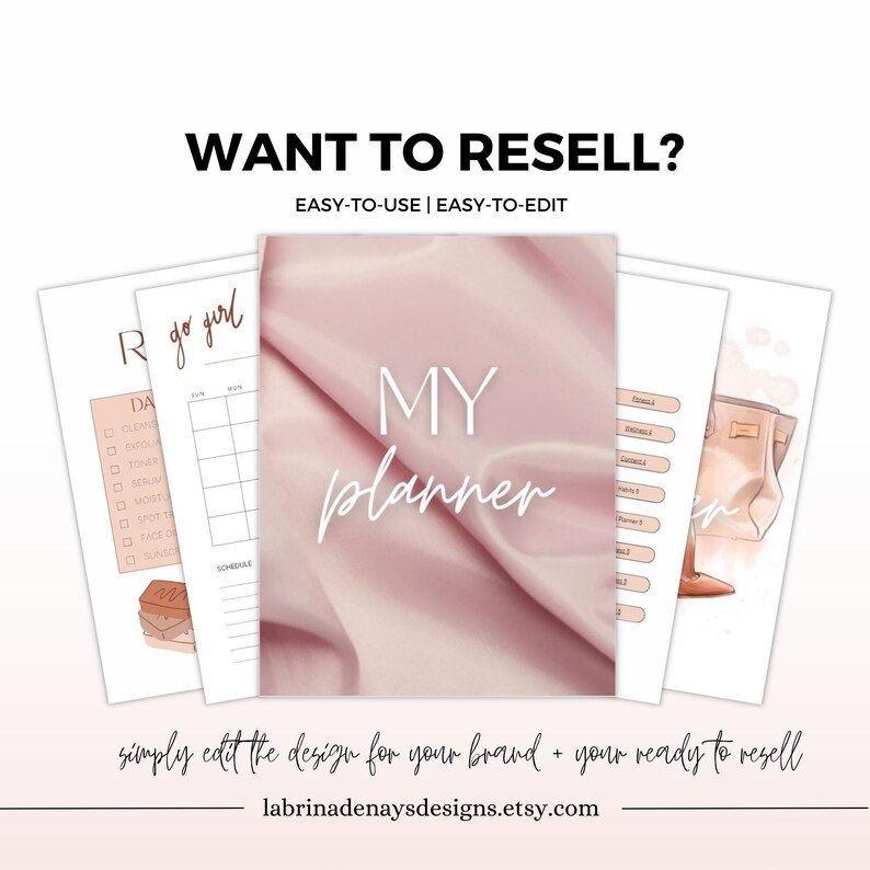 Digital Planner Bundle PLR Resell Canva Templates Editable, Commercial ...