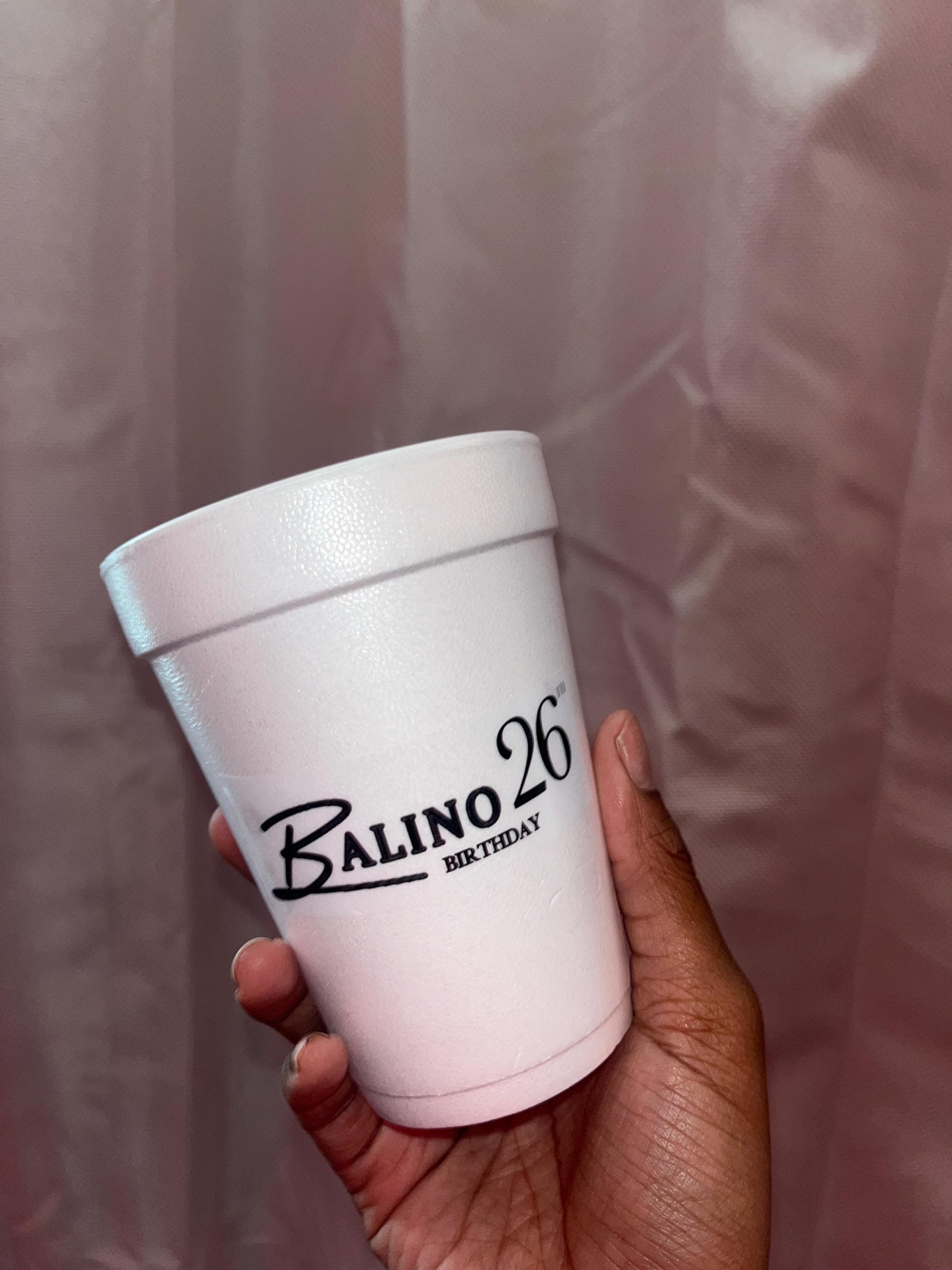 Personalized Foam Cups, Custom Party Cups, Birthday Party Styrofoam Cup ...