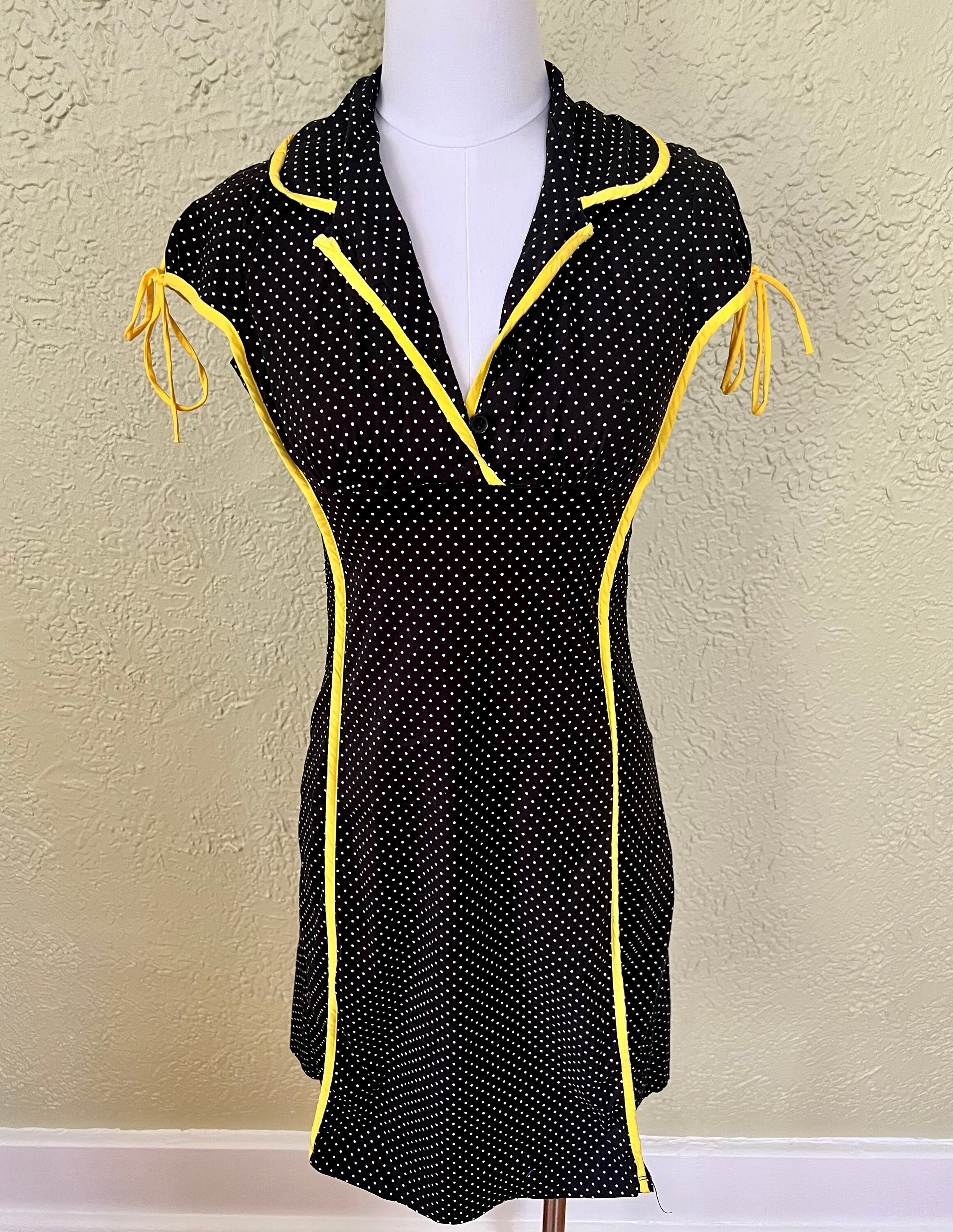 Vintage Early 2000s Morbid Threads Hot Topic Polka Dot Rockabilly Pin ...