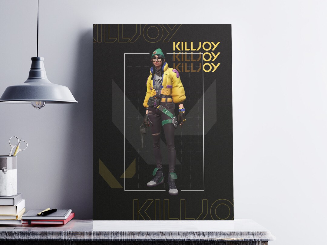 Killjoy, Valorant Killjoy Poster, Gaming Canvas Art, Killjoy Canvas Wall Art, Gift for Valorant ...