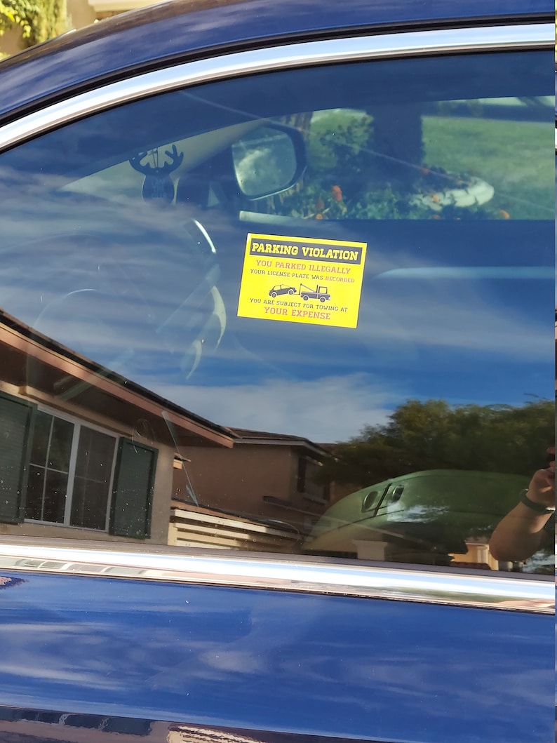 Parking Violation 100 Stickers, No Parking -towing Sticker - Do Not ...