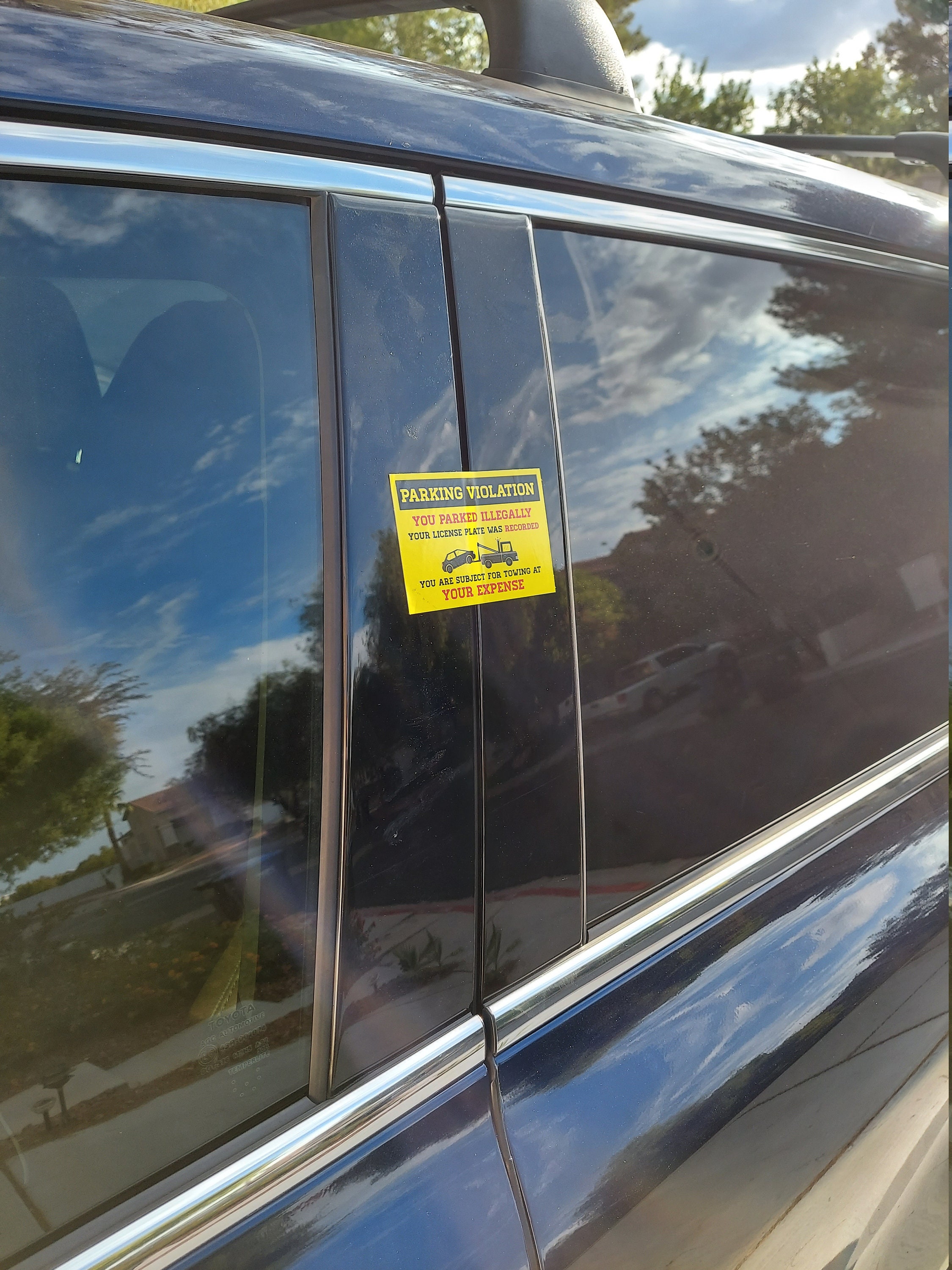 Parking Violation 100 Stickers, No Parking -towing Sticker - Do Not ...
