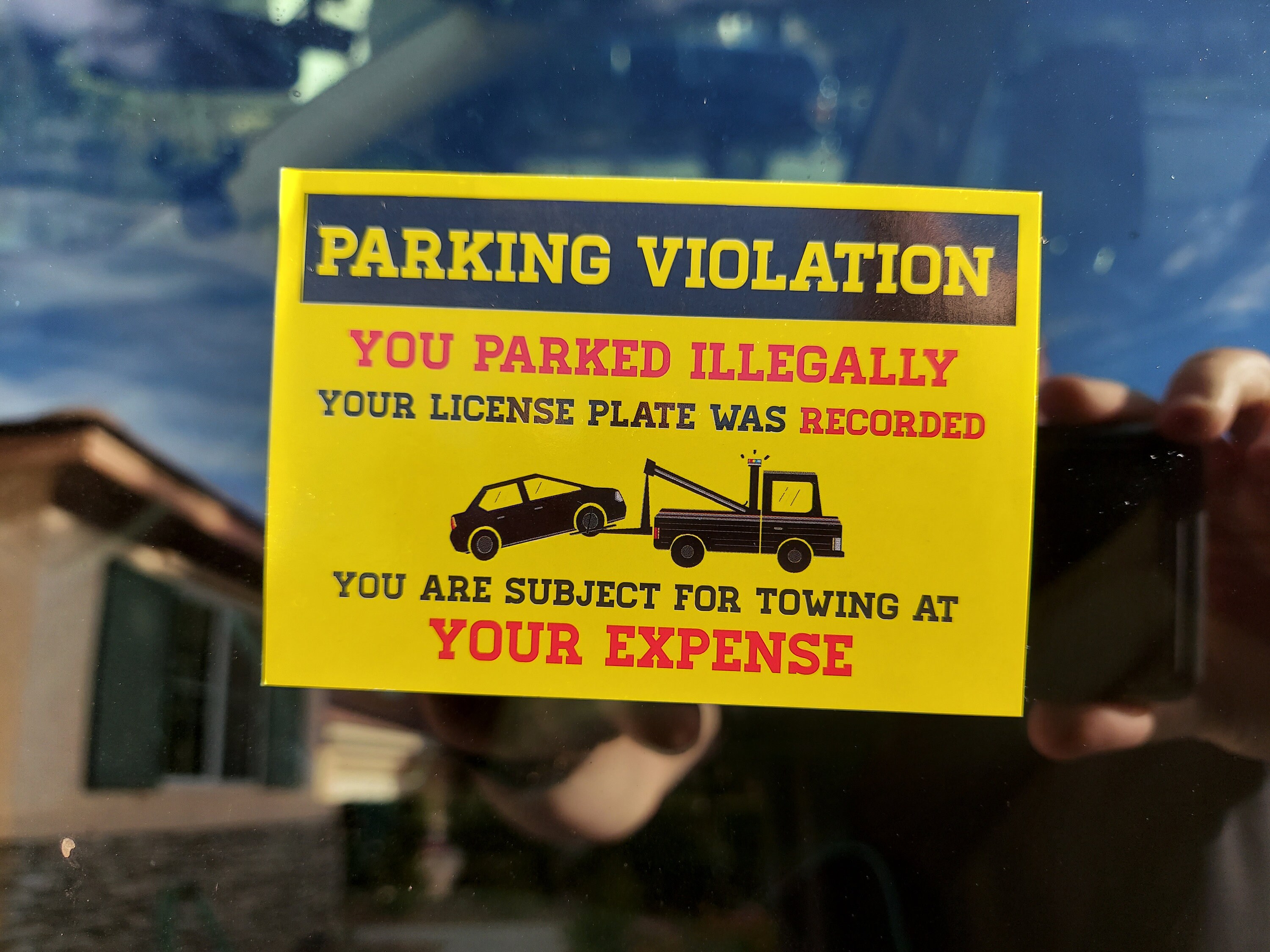 Parking Violation 100 Stickers, No Parking -towing Sticker - Do Not ...