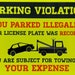 Parking Violation 100 Stickers, No Parking -towing Sticker - Do Not ...