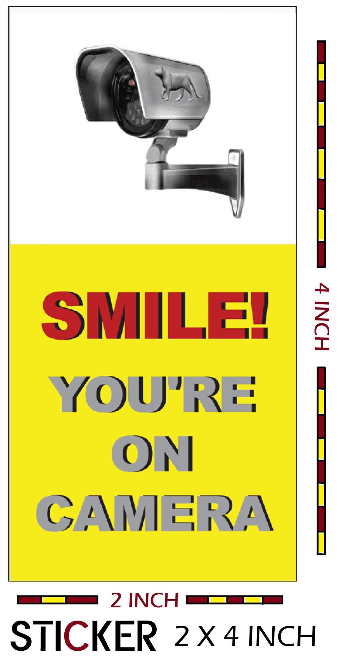 Dash Cam Sticker Dash Camera Sticker Smile You're - Etsy