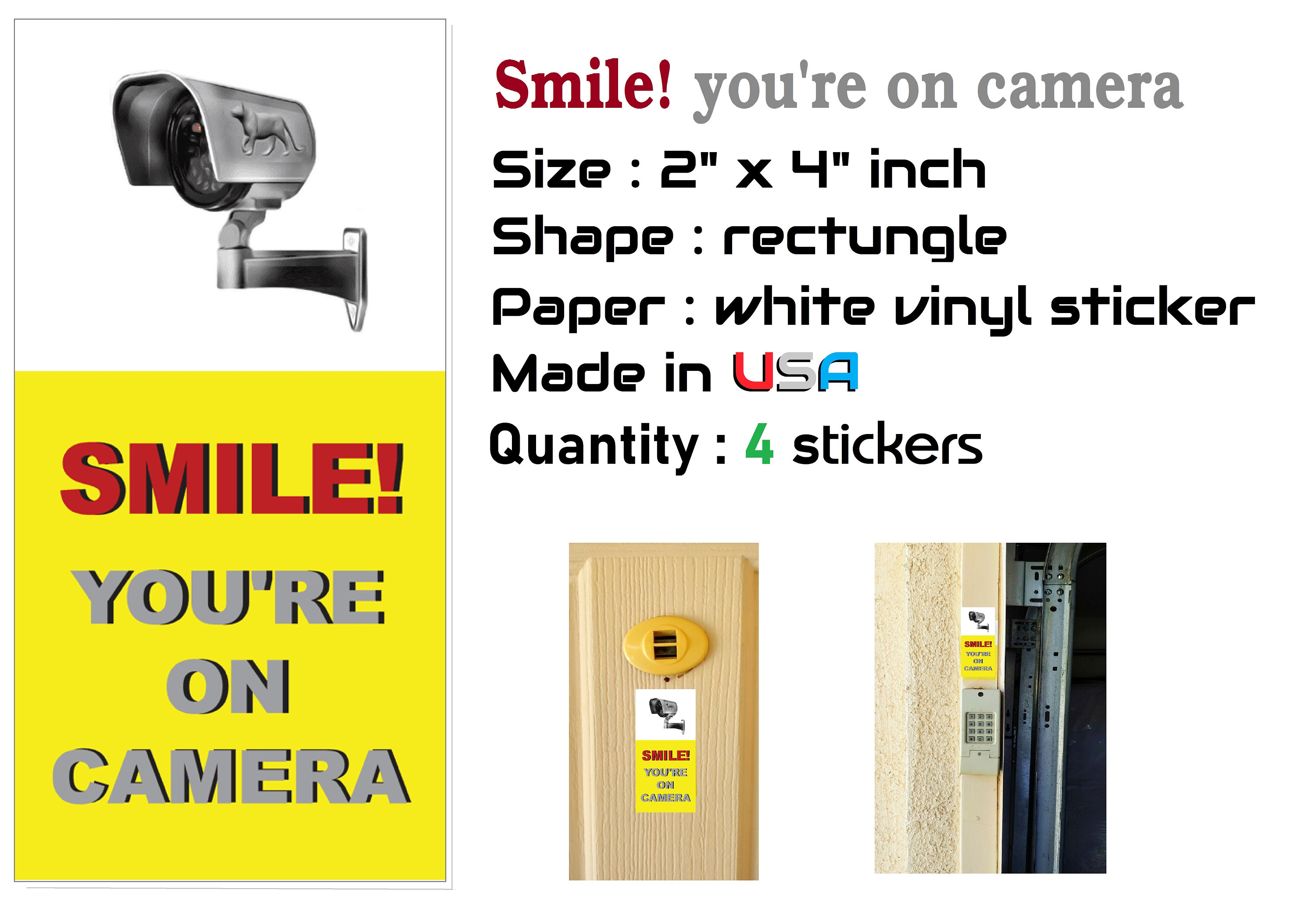 Dash Cam Sticker Dash Camera Sticker Smile You're - Etsy