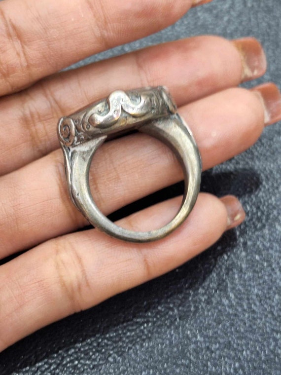 Antique Unique Roman King KNIGHT Intaglio Signet CAR… - Gem