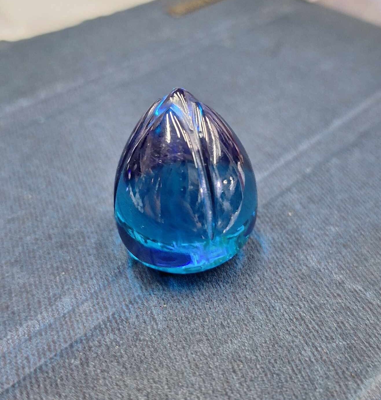 Rare Super Power Blue Eye Lotus Shape Crystal Gem Amulet Beautiful ...
