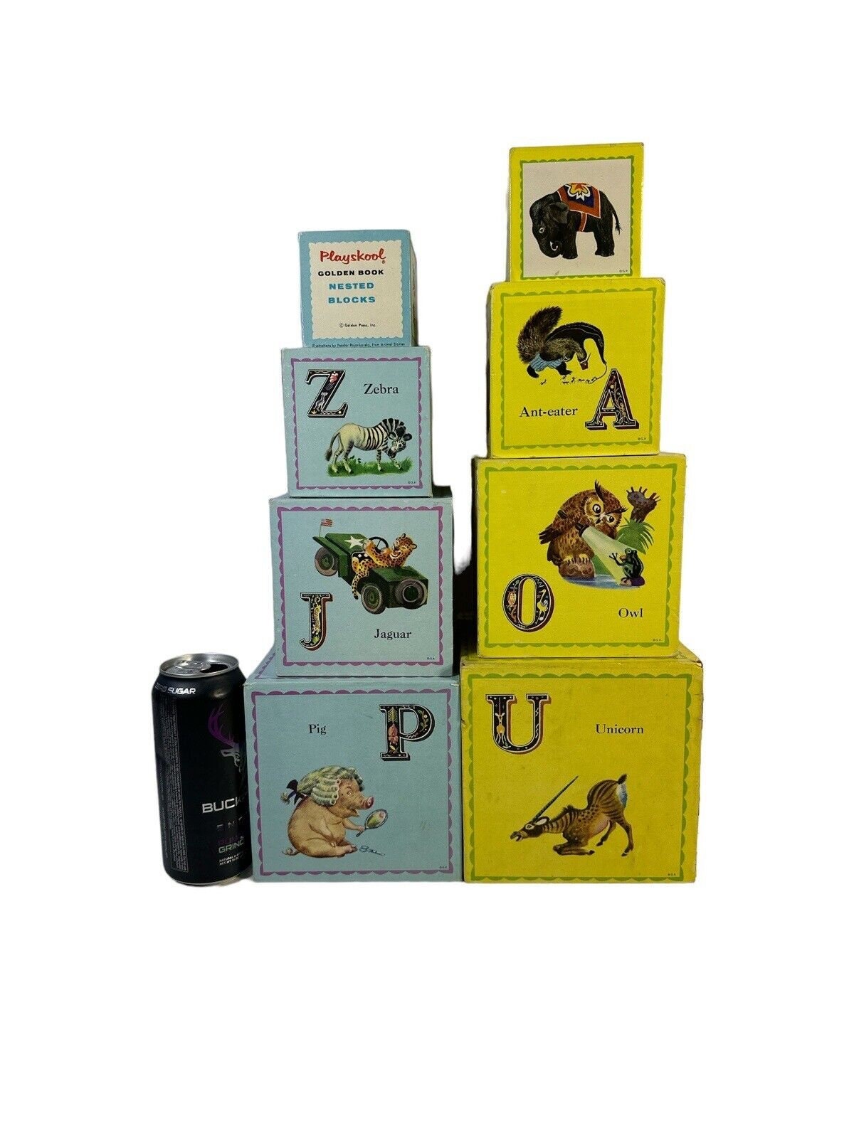 Vintage Large Sized Playskool Nested Blocks Golden Books by Golden ...