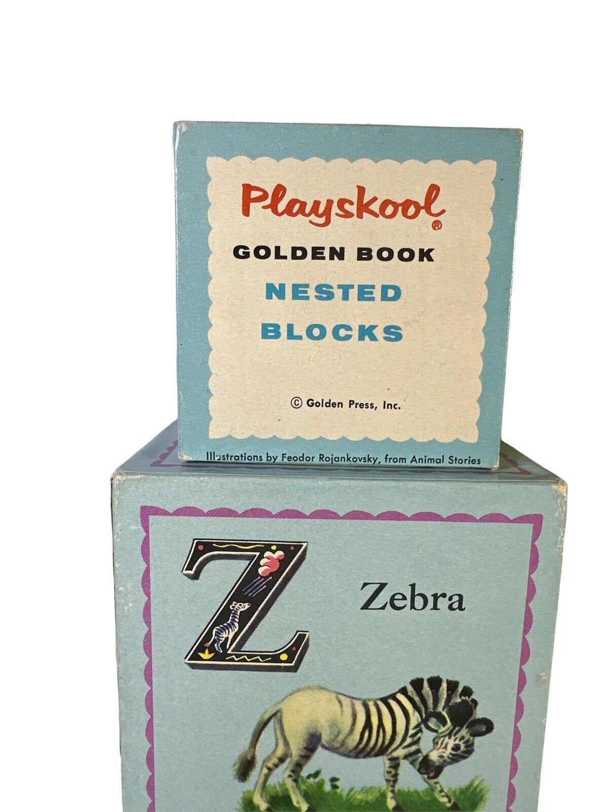 Vintage Large Sized Playskool Nested Blocks Golden Books by Golden ...