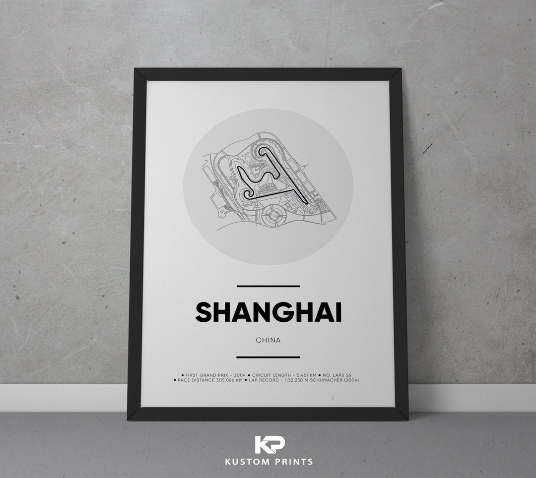 China Grand Prix | F1 Race Track Poster | Formula 1 Prints | Shanghai ...