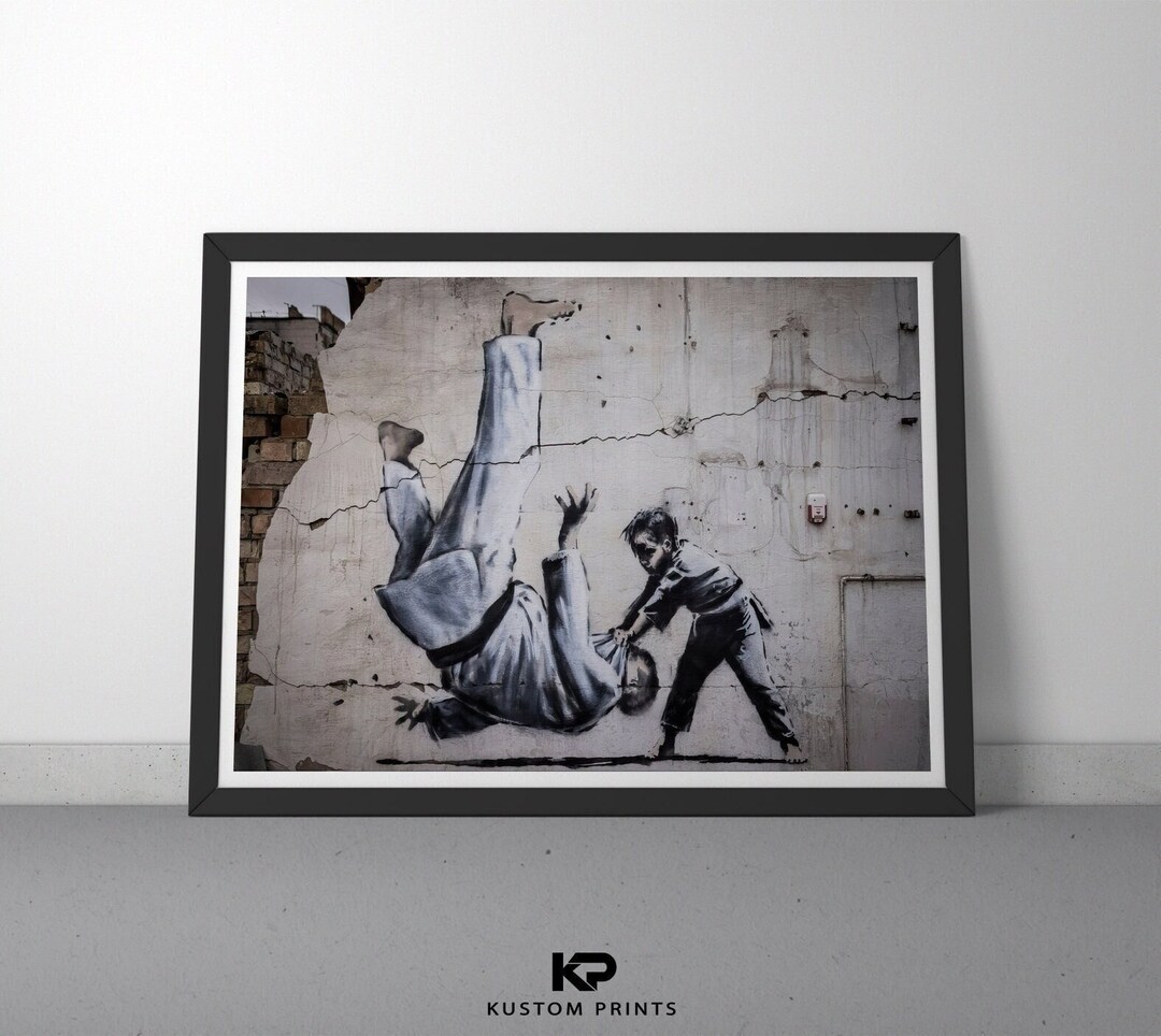 Banksy Wall Art Ukraine Judo Child Putin Poster Print A4 A3 Unframed ...