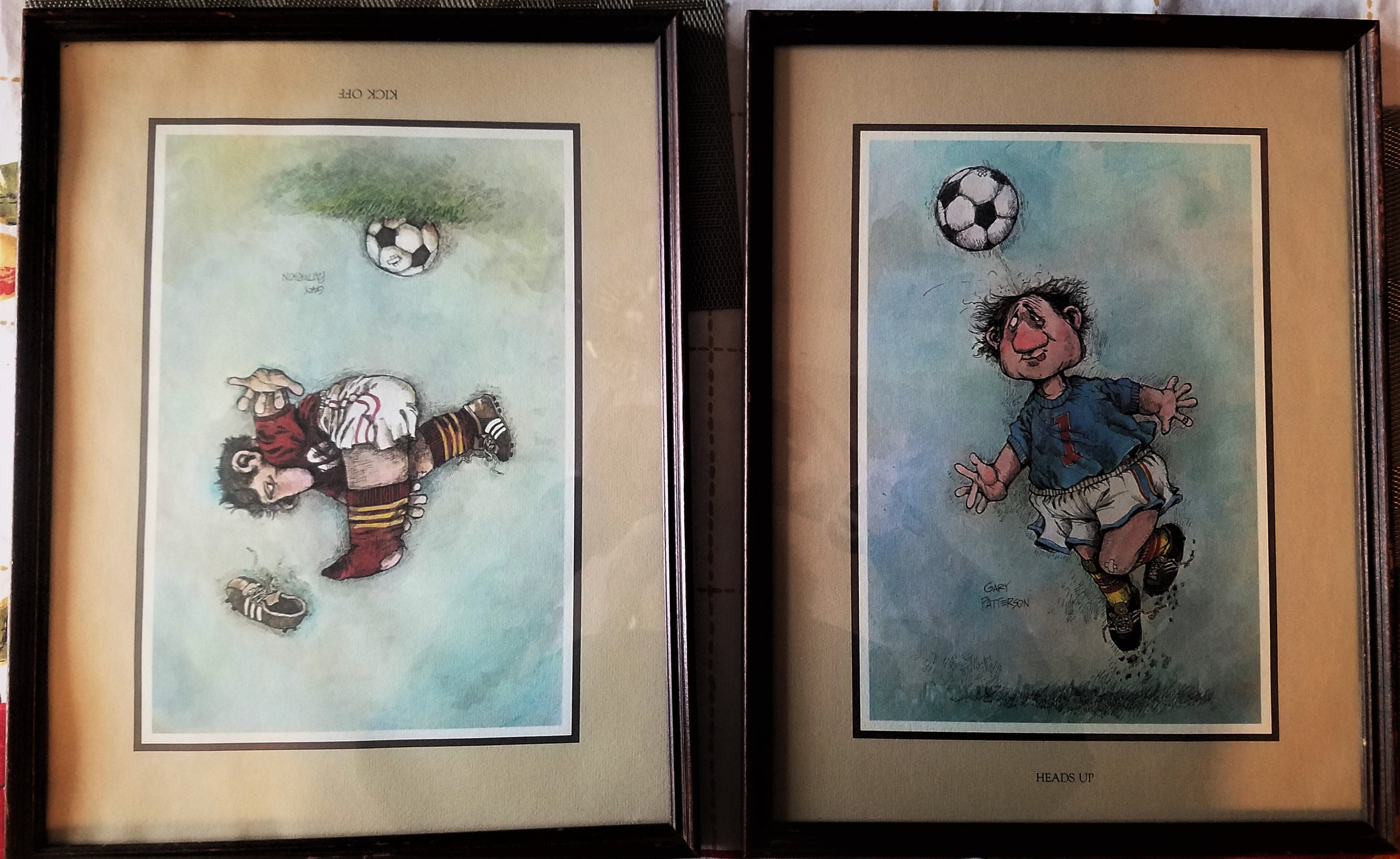 Gary Patterson Soccer Prints- Set of 2- “kick Off” and “heads Up” - Etsy