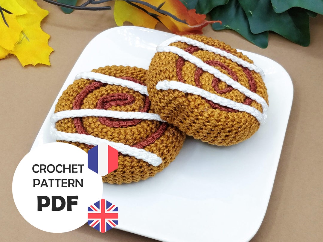 Crochet Cinnamon Roll Pattern for Children's Dinette - Etsy