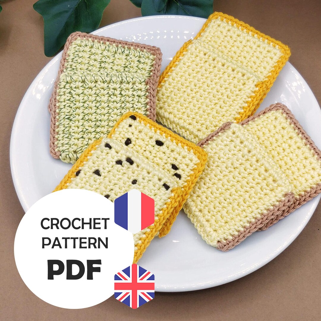 Crochet Raclette Cheese Pattern (PDF FR/ENG) for a Child's Play Kitchen ...