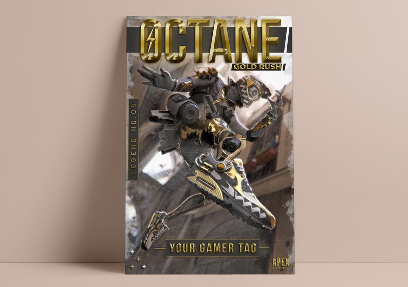 Printed Apex Octane Gold Rush Customizable Semi-gloss 11x17in - Etsy