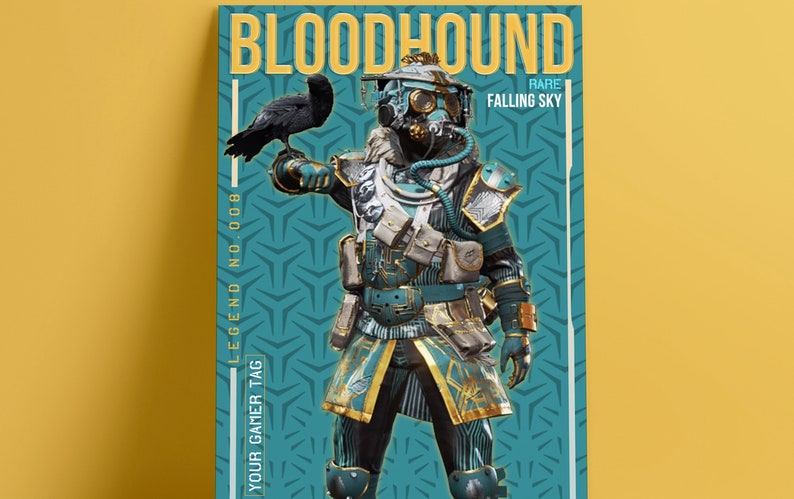 Digital Apex Legends: Custom Game Tag Bloodhound Legendary - Etsy