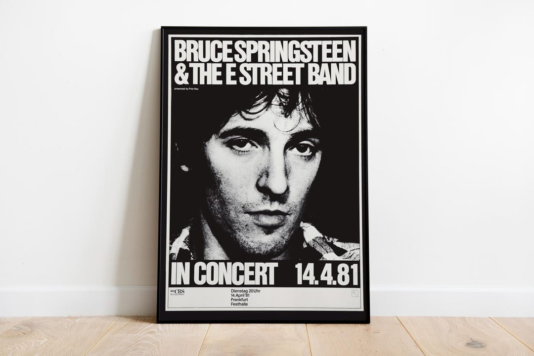 Bruce Springsteen Concert Poster, Bruce Springsteen Vintage Poster. - Etsy