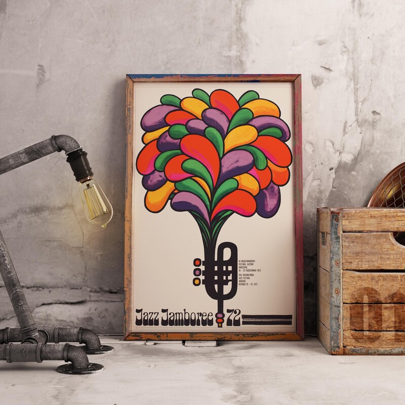 Vintage Jazz Poster - Etsy
