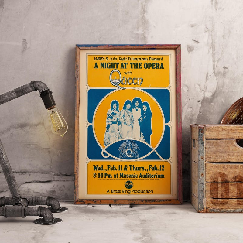 Queen Band Poster - Etsy