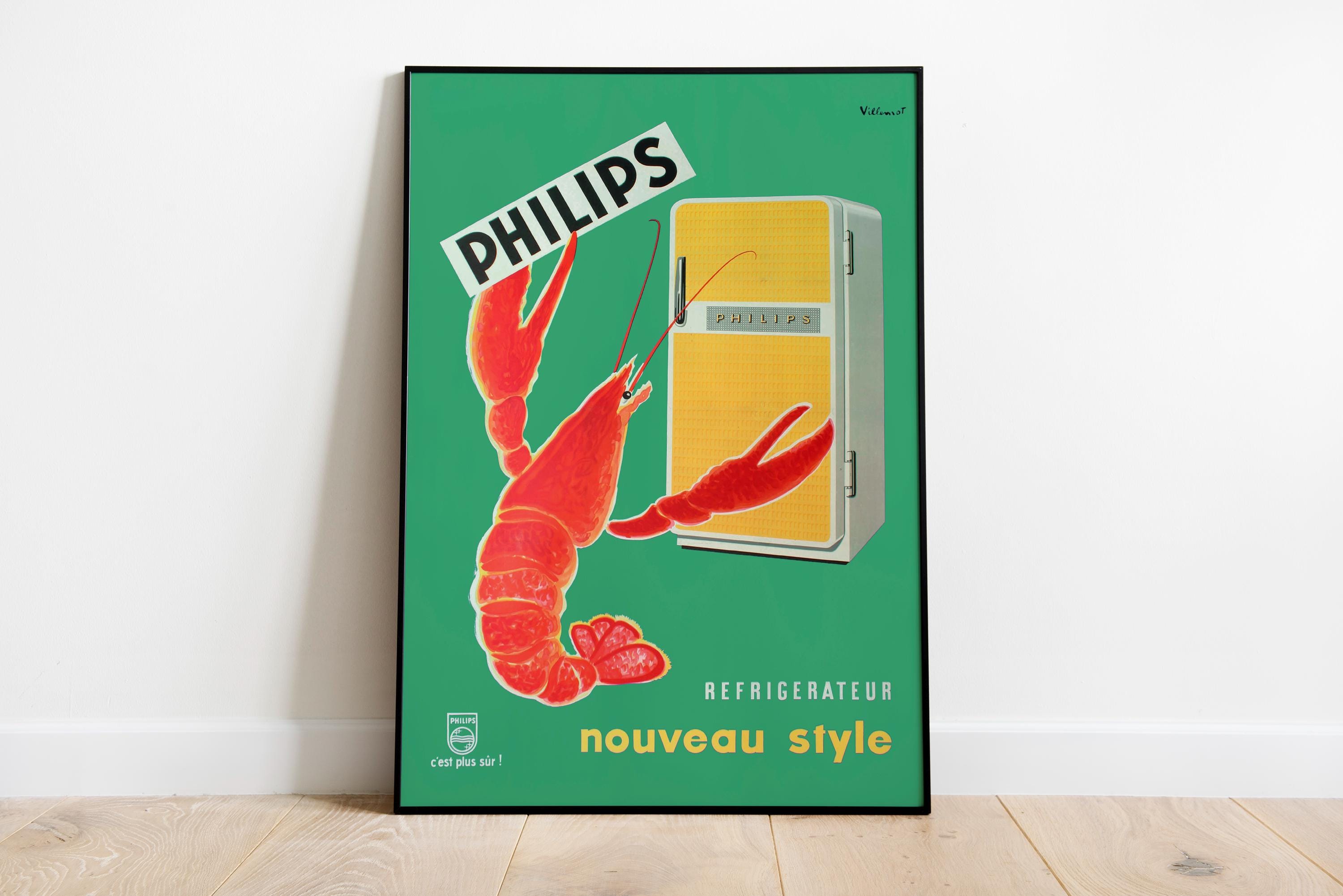 Philips French Advertisement Poster/ Kitchen Vintage Poster / Lobster ...