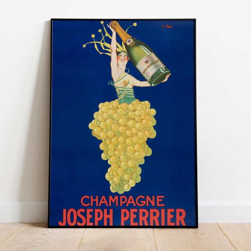Champagne Poster - Etsy