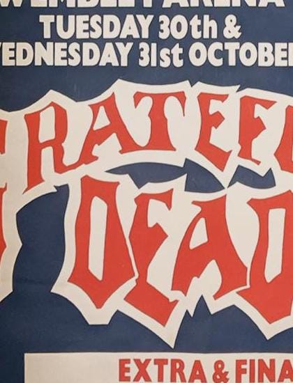 Grateful Dead Vintage Poster, Psychedelic Poster. Grateful Dead Poster ...