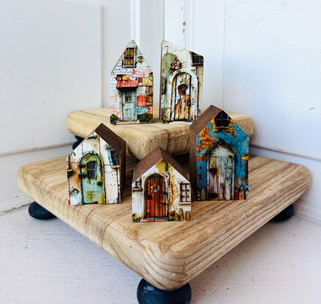 Set of Mini Country Distressed Signs - Vintage Inspired Home Decor ...