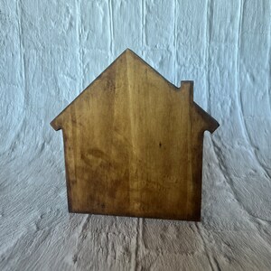 Rustic Sunflower Wood House Plaque Fall Accent for Tier Tray or Mantel ...