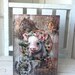 Shabby Pig Sign for Tier Tray Kitchen Decor , Farm Sweet Farm Vintage ...