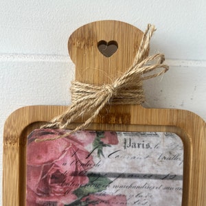 Shabby Rose Sign Decor for Farmhouse Kitchen Shelf or Mantel | Charming ...