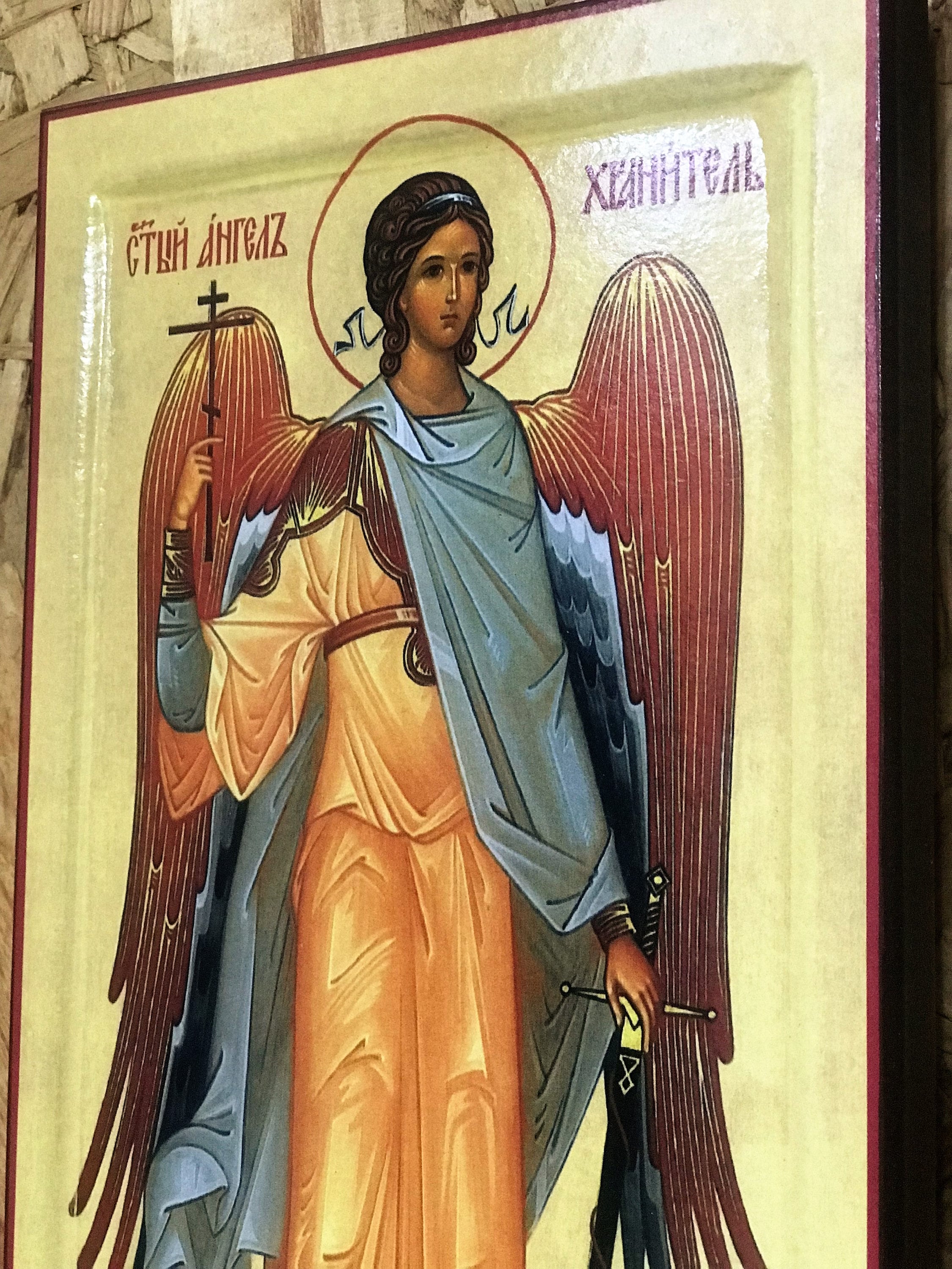 Icon of the Guardian Angel. Icon for the Temple. Wall Decor. - Etsy