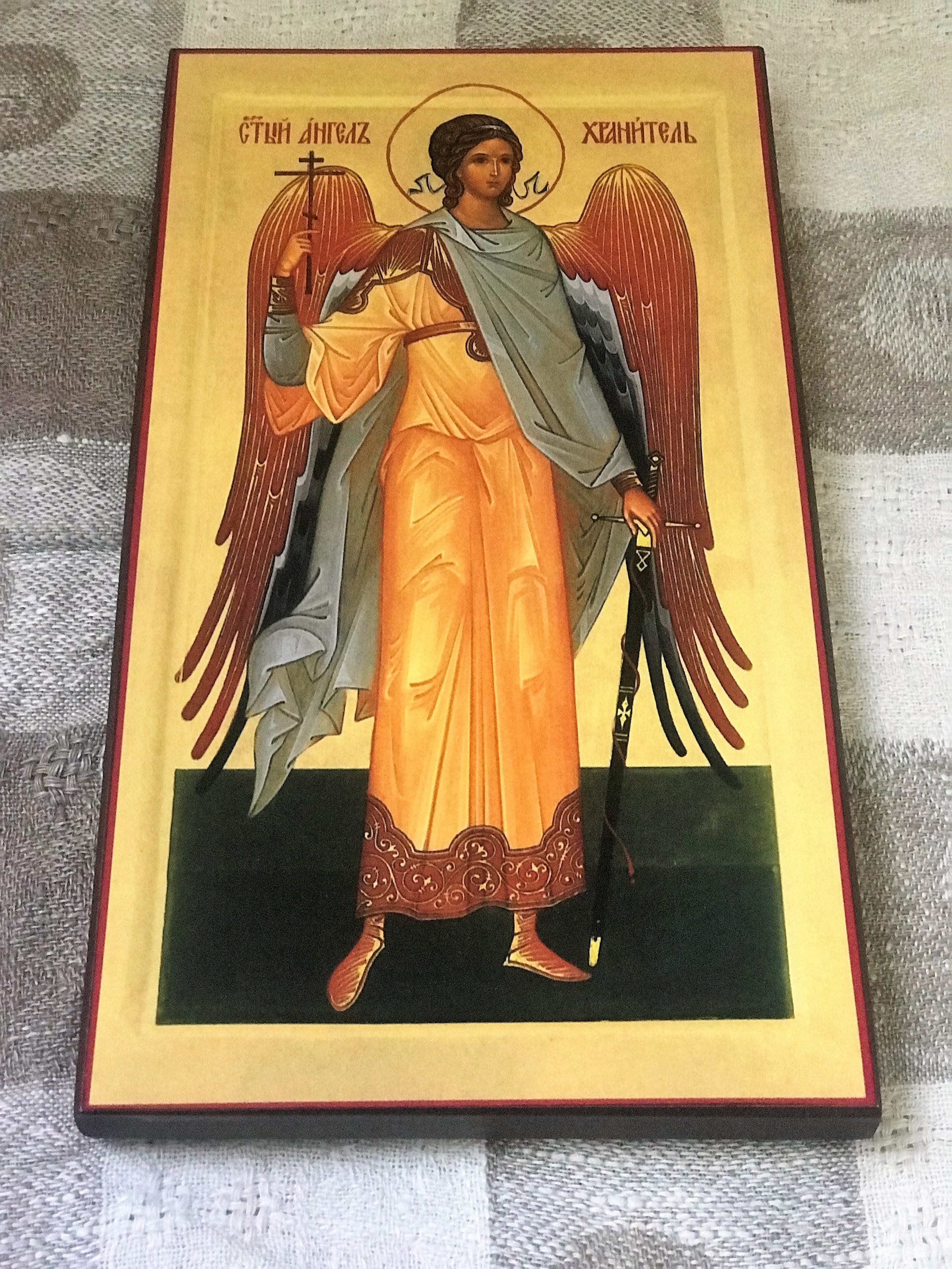 Icon of the Guardian Angel. Icon for the Temple. Wall Decor. - Etsy
