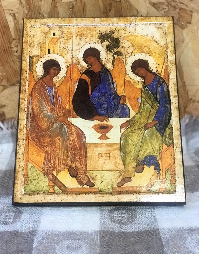 Icon of the Holy Trinity. Icon of Andrey Rublev. Icon for the - Etsy