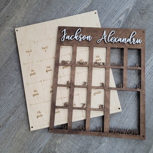 PK1-12 Custom Wooden School Picture Frame - Etsy