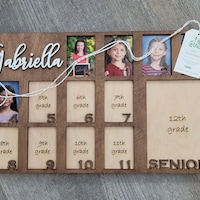 School Years Photo Frame for Student Pictures Preschool to Graduation ...