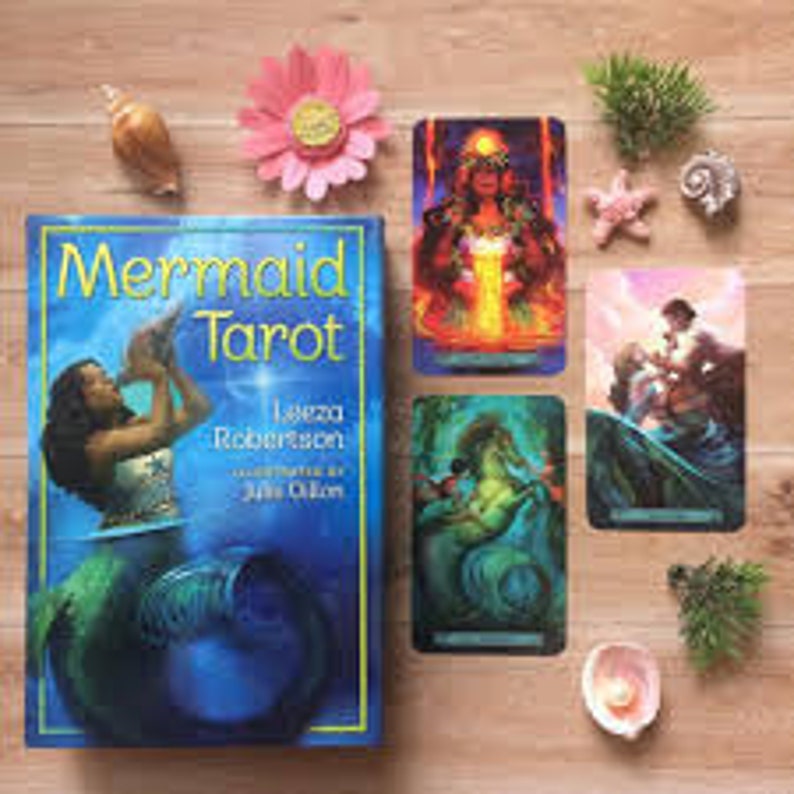 Mermaid Tarot Deck & Book Leeza Robertson | Etsy