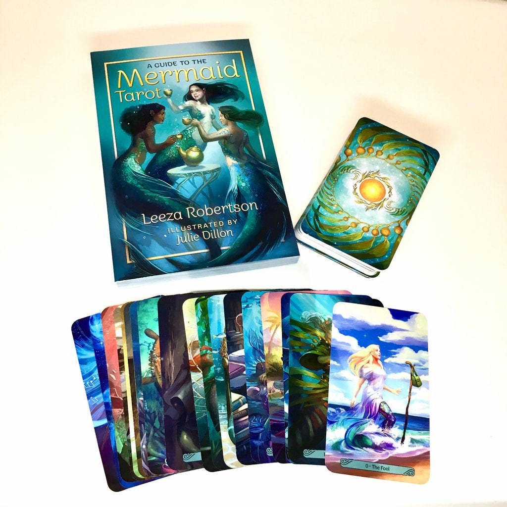 Mermaid Tarot Deck & Book Leeza Robertson | Etsy