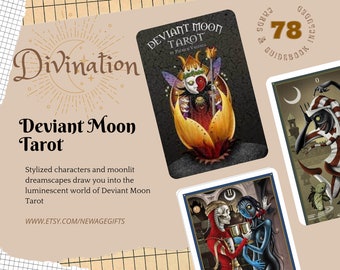 Deviant Moon Tarot 78 Card Deck by Patrick Valenza - Etsy