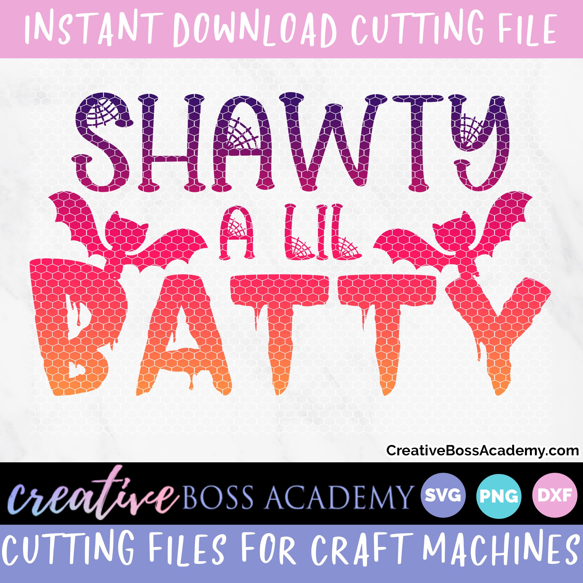 Shawty a Lil Batty SVG Halloween SVG DXF & png Cutting File | Etsy