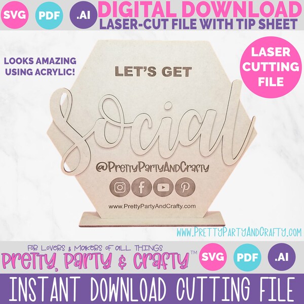 Social Media Sign - Etsy