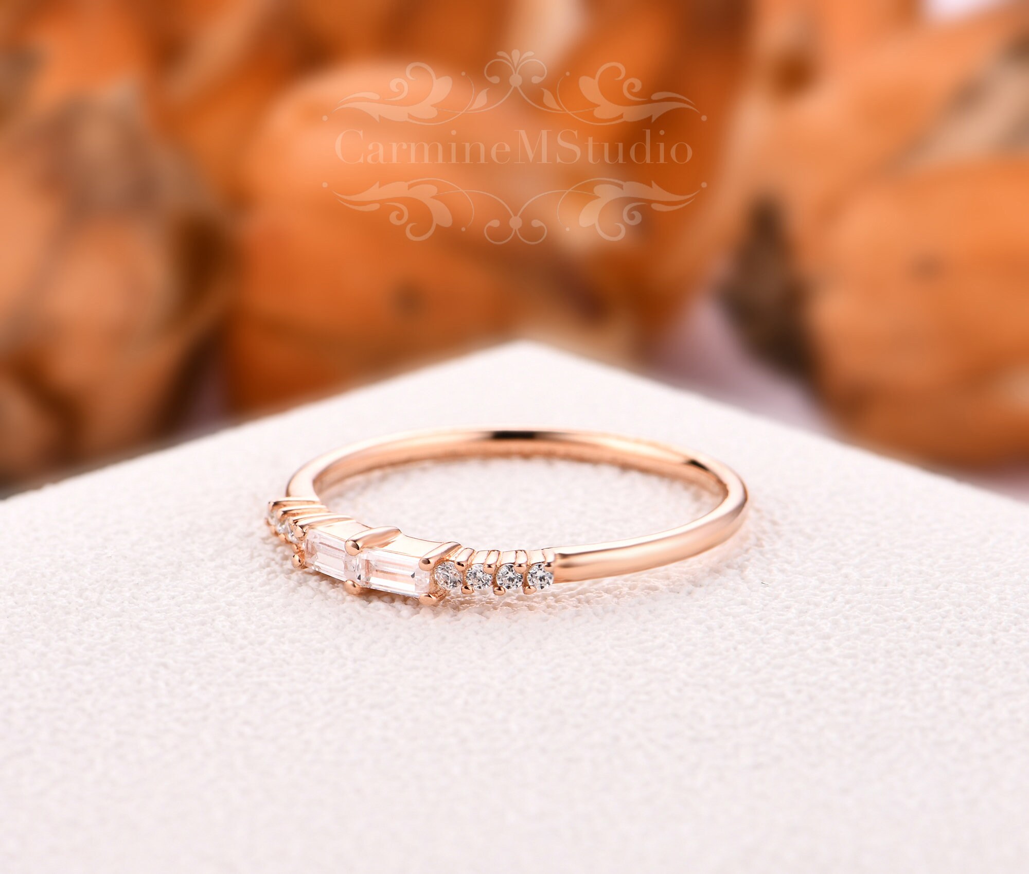 Minimalist Diamond Stackable Ring Moissanite Resizable Ring - Etsy