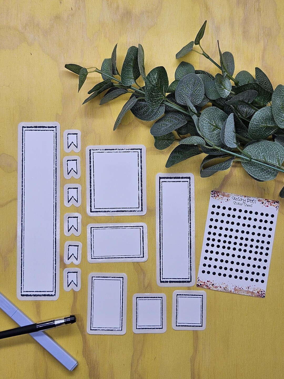 Planner Boxes Vertical Classic Stickers Weekly Planner Stickers ...