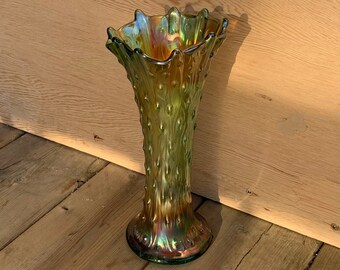 Carnival Glass Tree Trunk Vase - Etsy