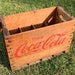 1950s Coca Cola Wooden Crate, Wood Coke Box, Partitioned Crate, Holds 8 ...