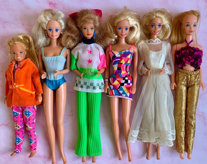 1960s Barbie Dolls, Lot of 6 Barbies, All - Mattel Inc 1966, Vintage ...