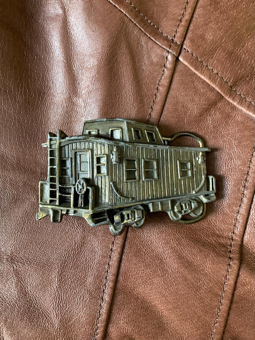 1979 Train Caboose Belt Buckle, the Great American Buckle Co. Chicago ...