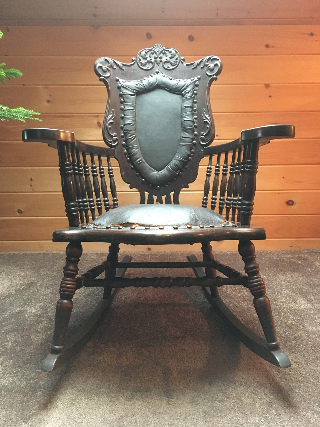 PICK UP ONLY Antique Victorian Rocking Chair - Etsy Canada