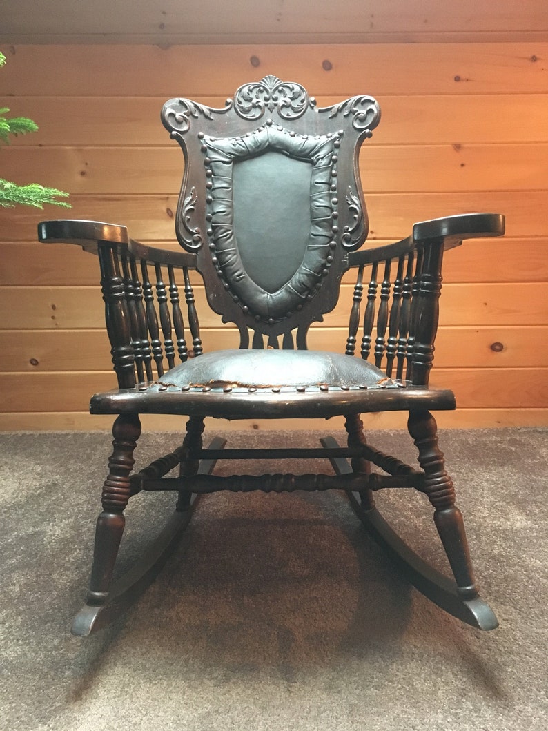 PICK UP ONLY Antique Victorian Rocking Chair - Etsy Canada