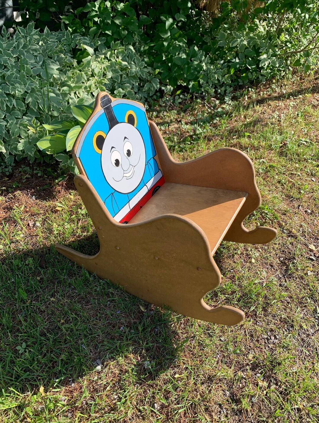 THOMAS THE TRAIN Wood Rocking Chair, Toddler Rocking Chair, Hand ...